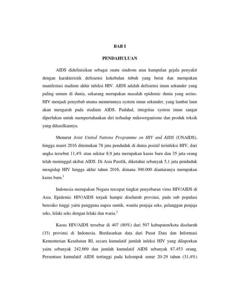 Epidemi HIV/AIDS di Indonesia 2023 | PDF