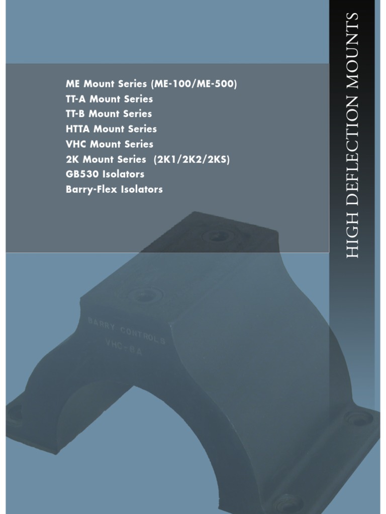 High Deflection Mounts | PDF | Hertz | Resonance