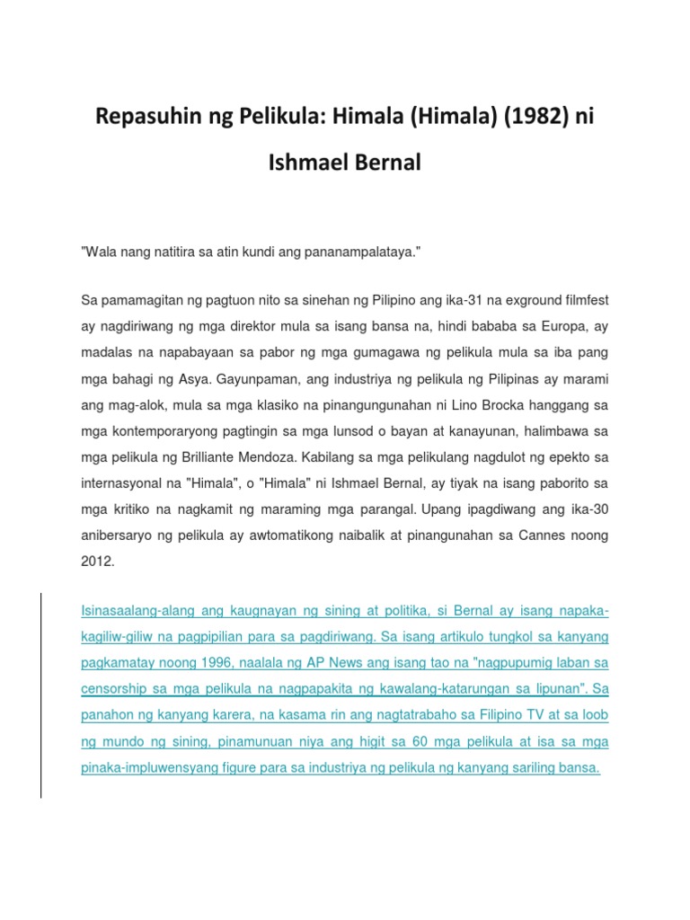 Himala Movie | PDF