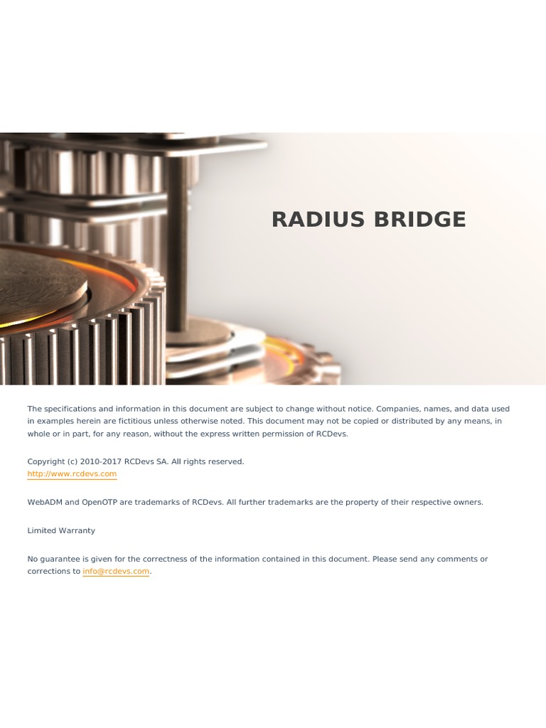 Radius Bridge | PDF | Radius | Virtual Private Network