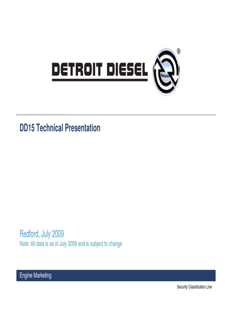 DD15 Engine Specifications and Features | PDF | Turbocharger | Engines