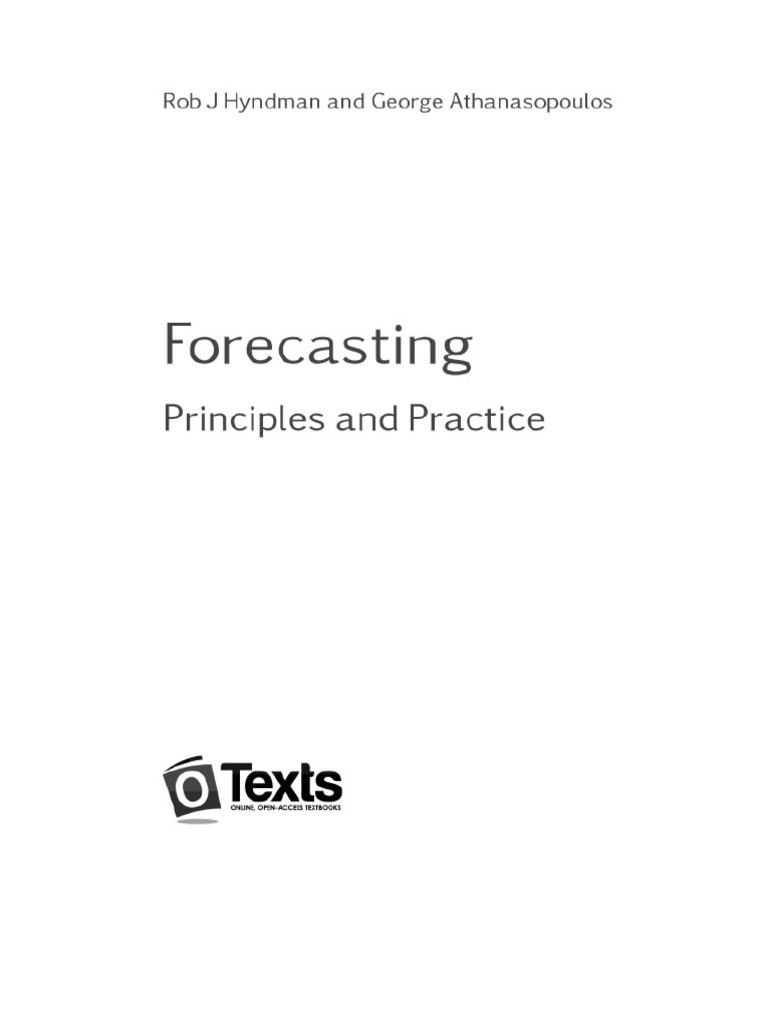 Forecasting Principles and Practice Rob PDF | PDF