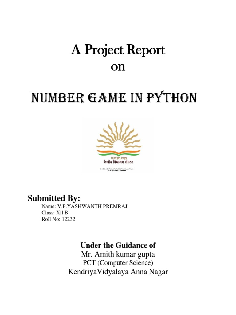 Computer Science Investigatory Project | PDF | Python (Programming ...