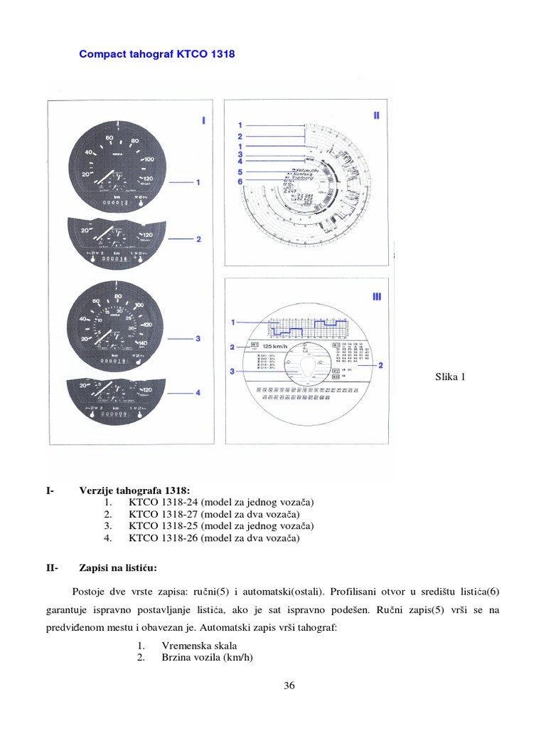 Tahograf 1318 | PDF