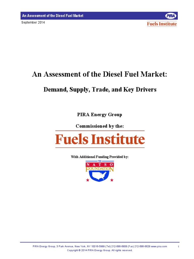 DieselReport PIRA PDF | PDF | Efficient Energy Use | Fuel Oil