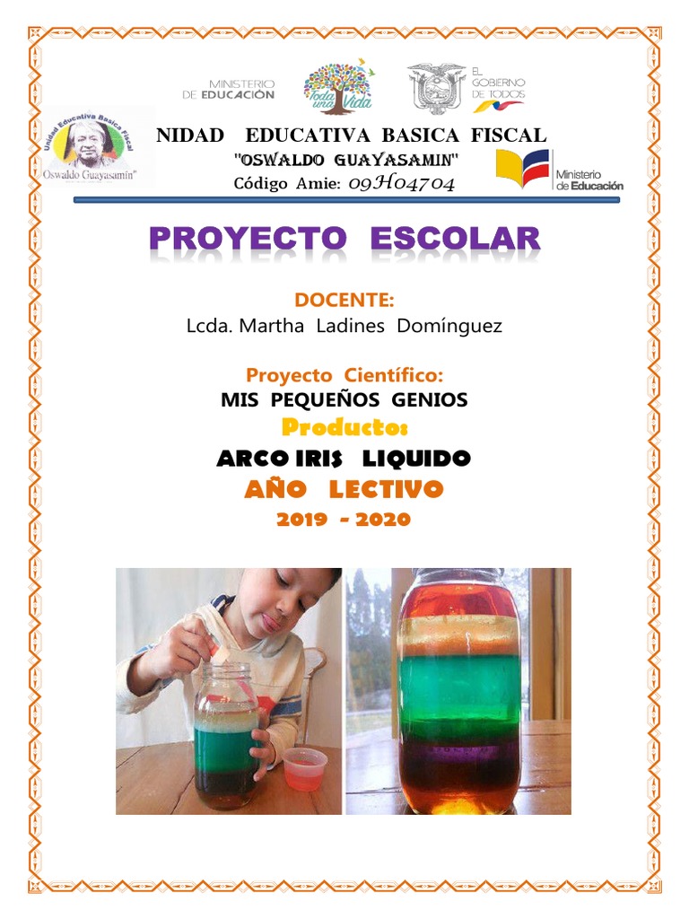 Proyecto Arco Iris Liquido | PDF | Aprendizaje | Creatividad
