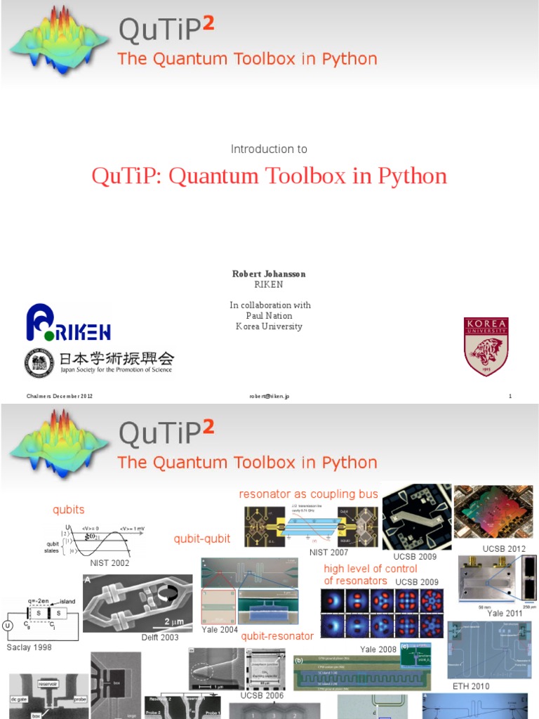 Qutip Overview | PDF | Matrix (Mathematics) | Theoretical Physics
