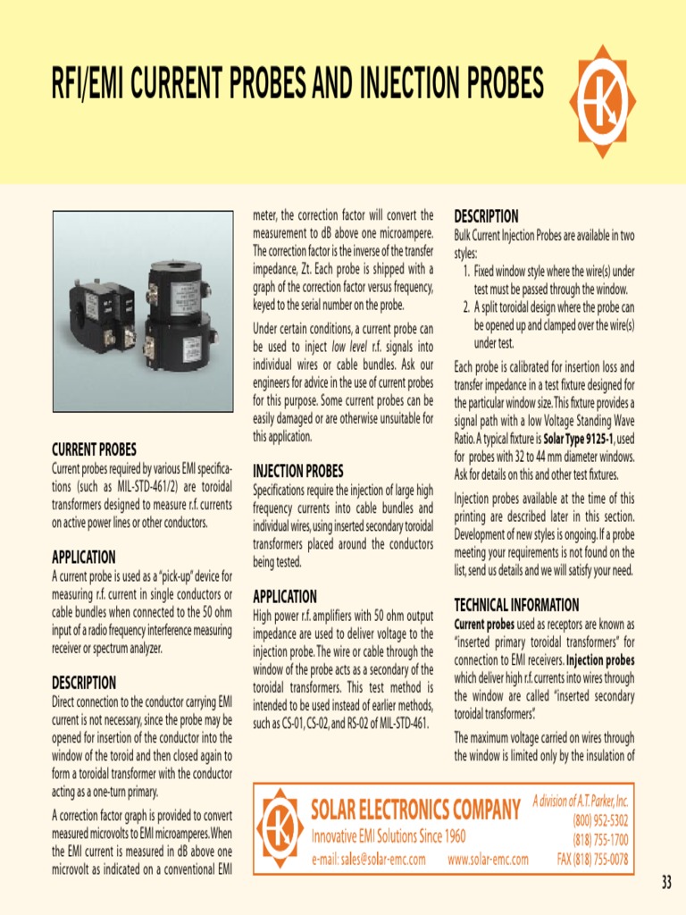 Solar Electronics RFI - EMI | PDF | Hertz | Transformer