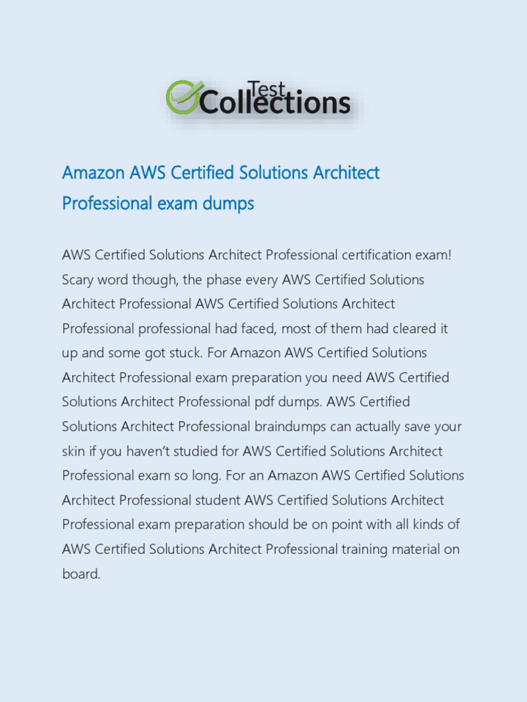 AWS Certified Solutions Architect Professional PDF | PDF ...