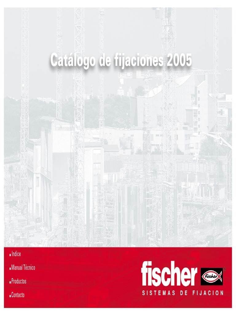 Manual Técnico de Fijaciones Fischer | PDF | Hormigón | Materiales de ...
