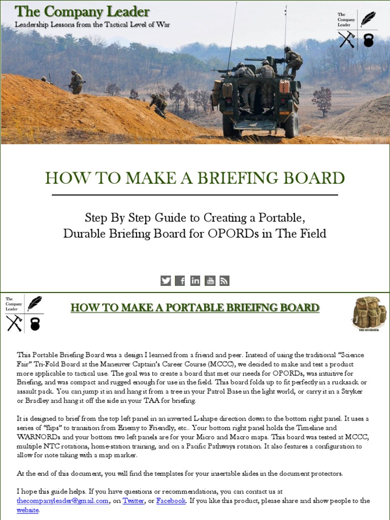 How To Make A Briefing Board | PDF | Leadership