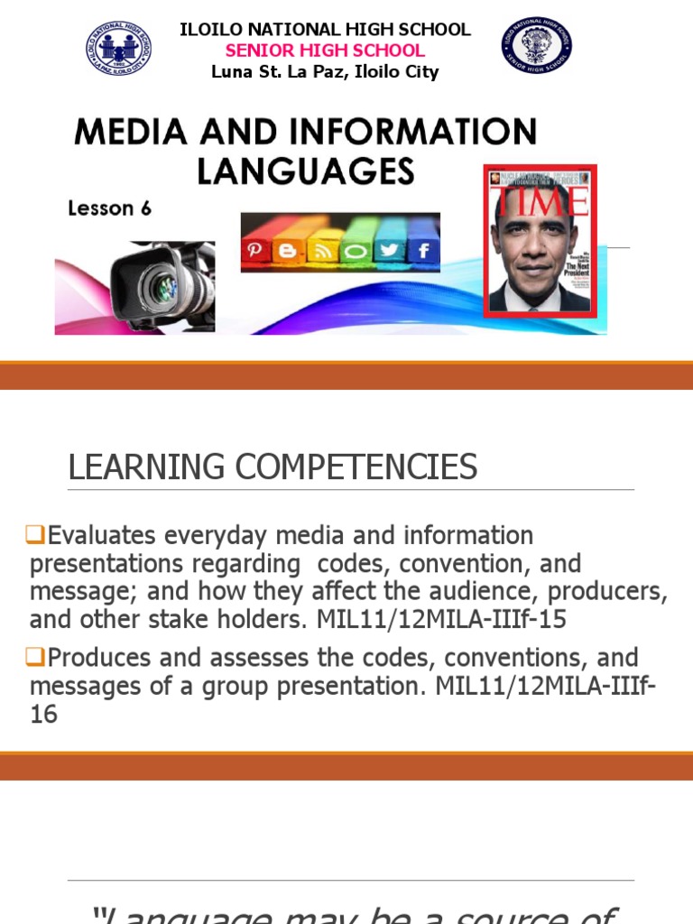 media-and-information-languages-student | Information | Mass Media