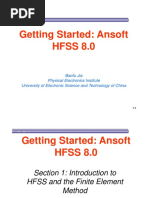 ANSYS HFSS Tutorial PDF | PDF | Finite Element Method | Antenna (Radio)