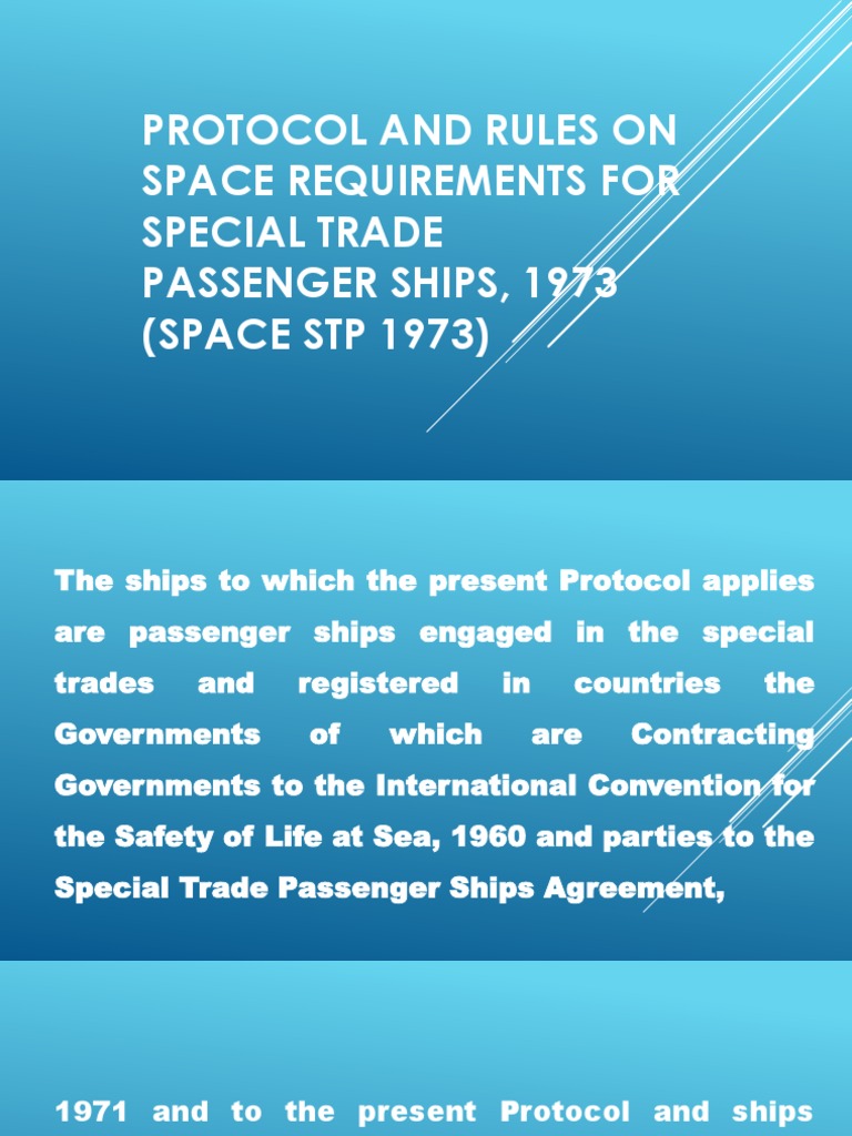 STP Rules for Passenger Ship Protocol | PDF | Treaty | Ships