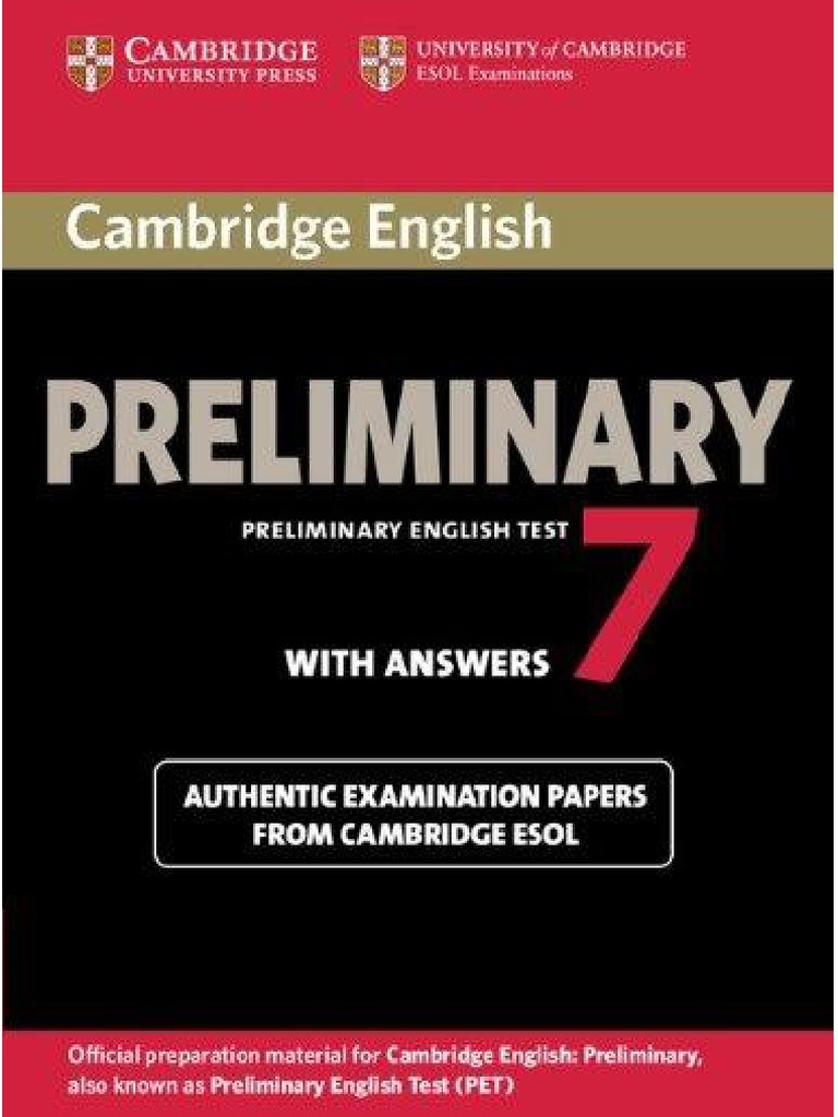 Preliminary English Test 7 With Answers PDF | PDF