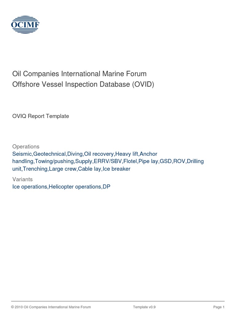 OVIQ Master v1 | PDF | Navigation | Ships