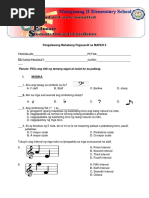 Mapeh 5 2nd Periodical Exam-With Answer Key | PDF