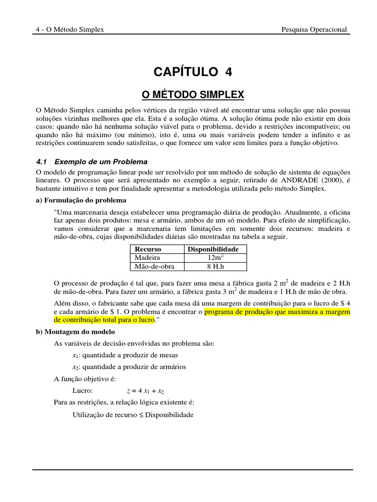Simplex Primal e Dual PDF | PDF | Programação linear | Pesquisa operacional