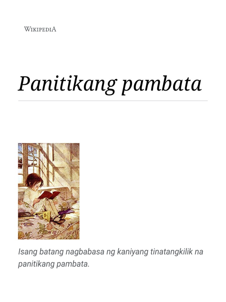 Panitikang Pambata | PDF