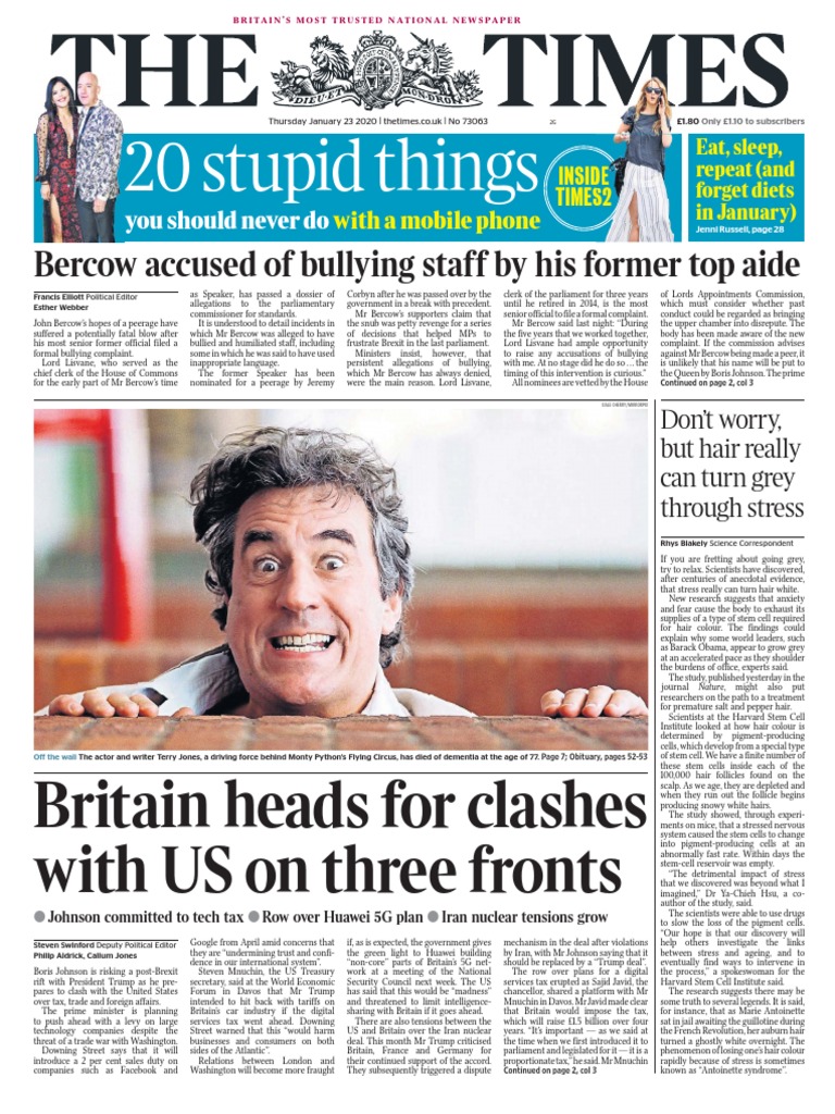 The Times - 23 January 2020 | PDF | Greenhouse Gas | United Kingdom