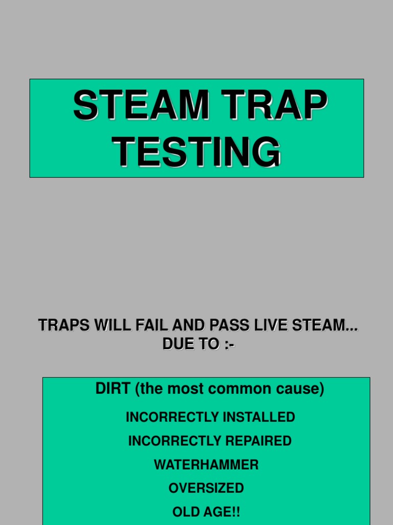 Steam Trap Testing | PDF | Steam | Ultrasound