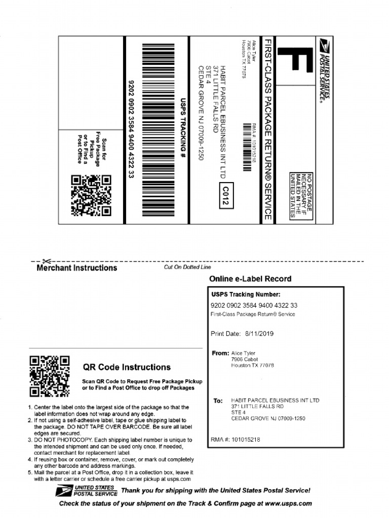 ReturnLabel PDF | PDF