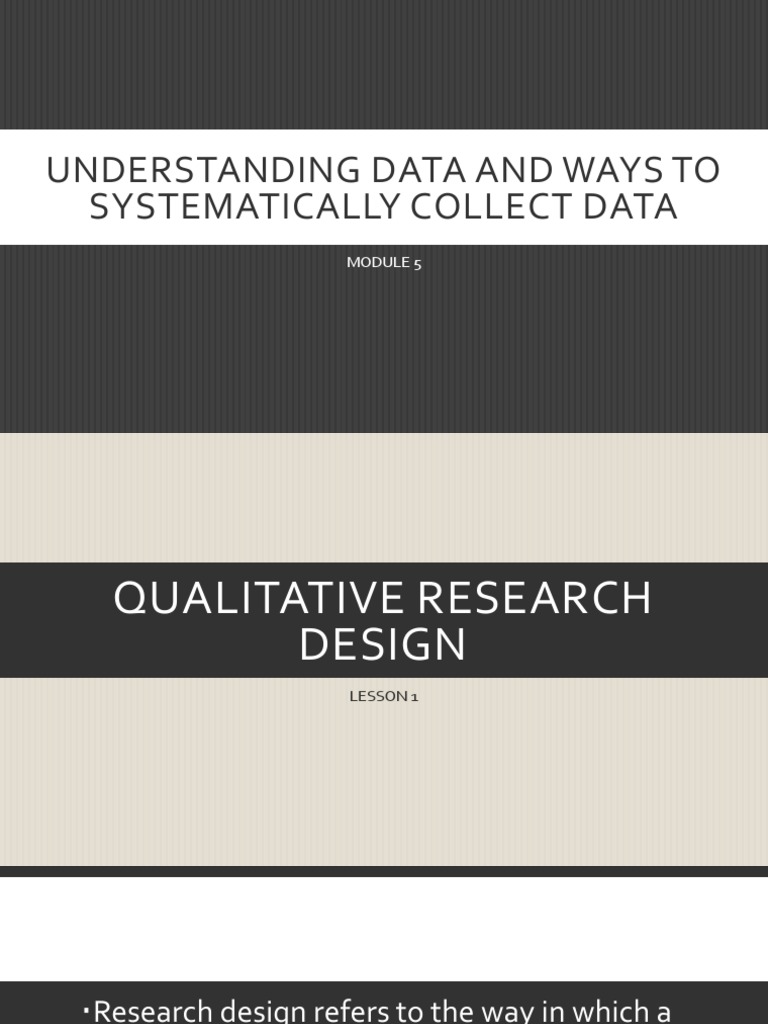 Qualitative Research Design Overview | PDF | Phenomenology (Philosophy ...