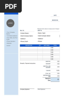 Salary Invoice Template | PDF