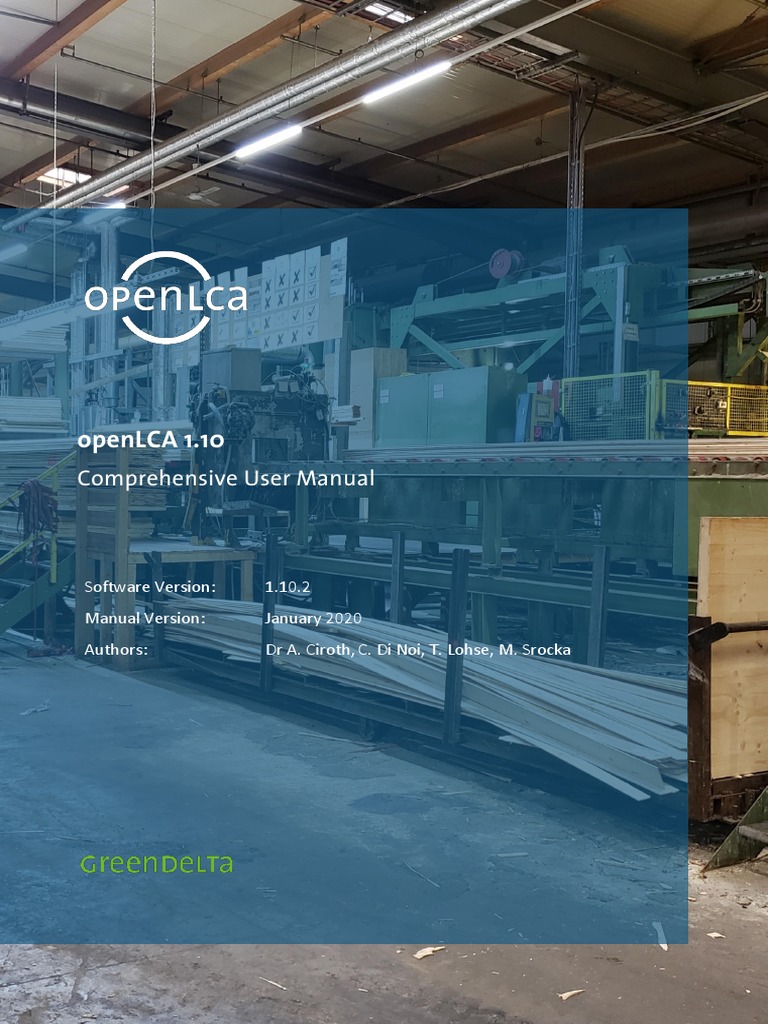 openLCA 1.10.2 User-Manual | PDF | Databases | File Format