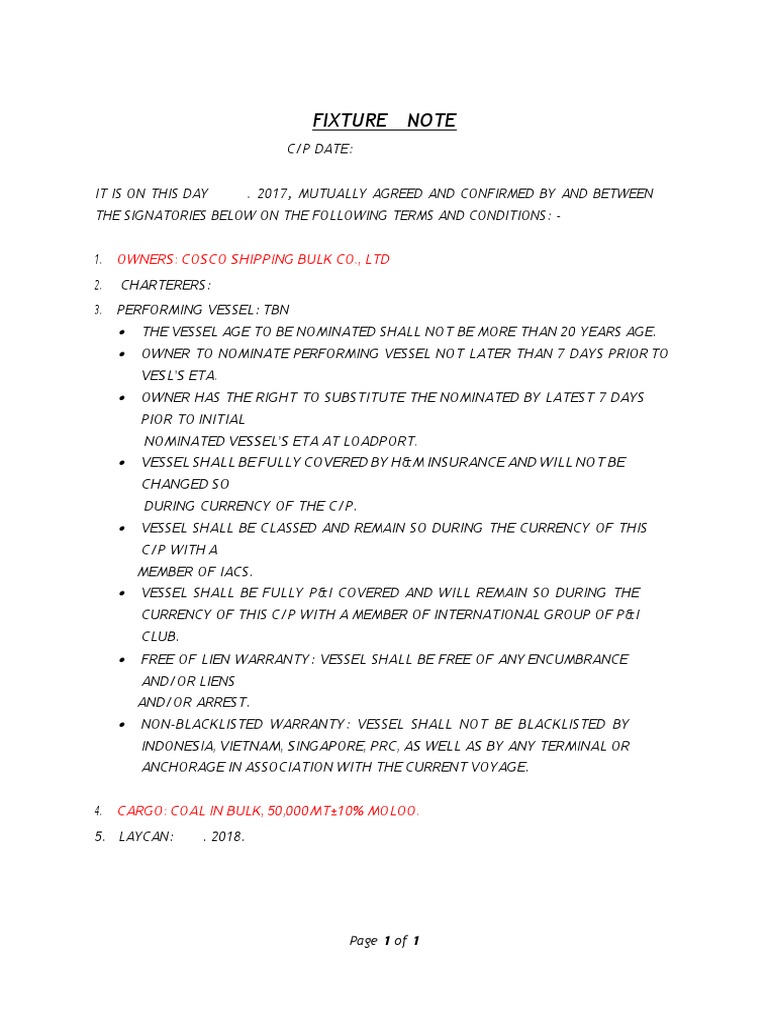FIXTURE NOTE - SAMPLE-dikonversi | PDF | Cargo | Government