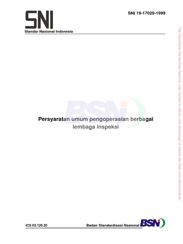 SNI 19-17020-1999 - Logo Baru PDF | PDF | Bisnis | Komputer