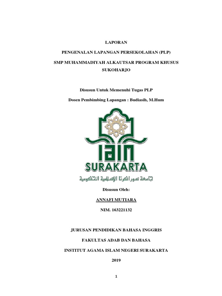 Contoh Laporan PPL | PDF