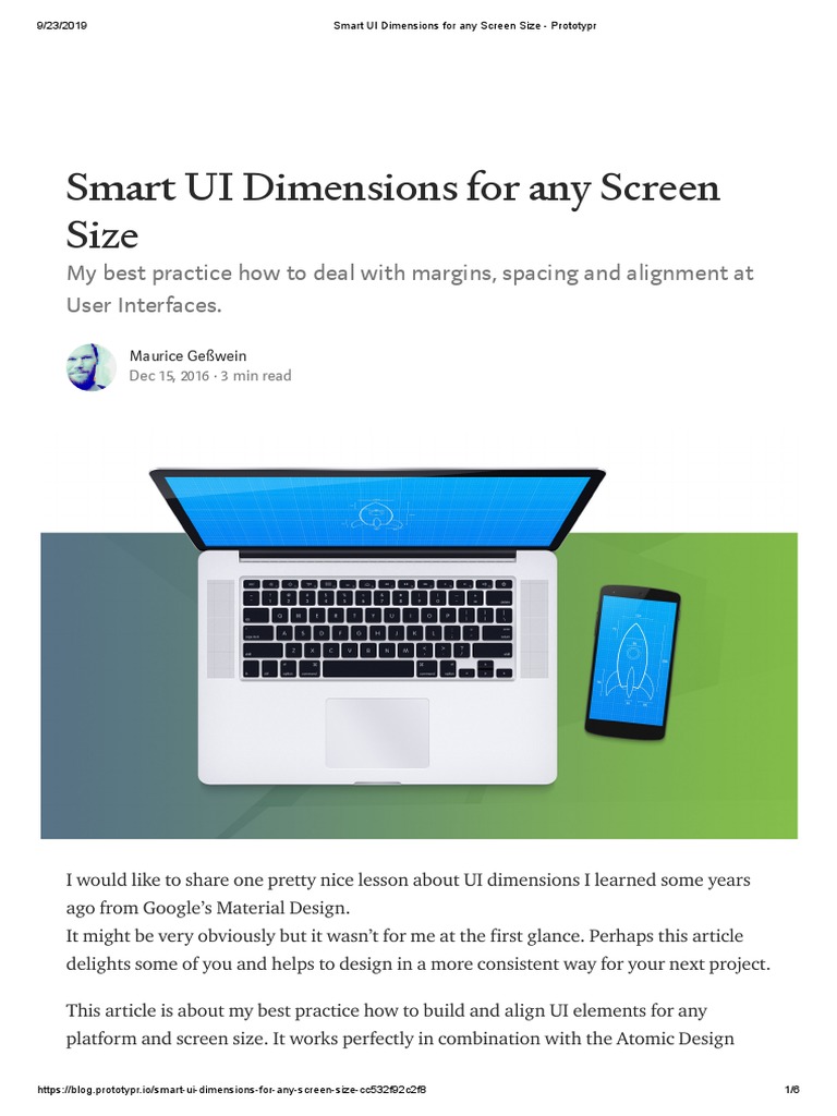 Smart UI Size Guide for All Screens | PDF | User Interface | Mobile App