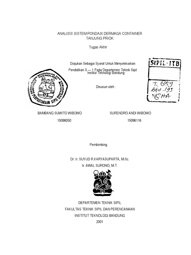 Analisis Sistem Pondasi Container | PDF