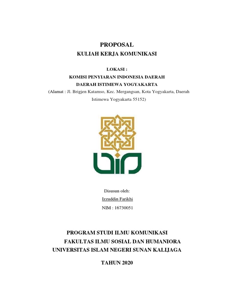 Proposal Magang Untuk Kpid Diy | PDF | Seni