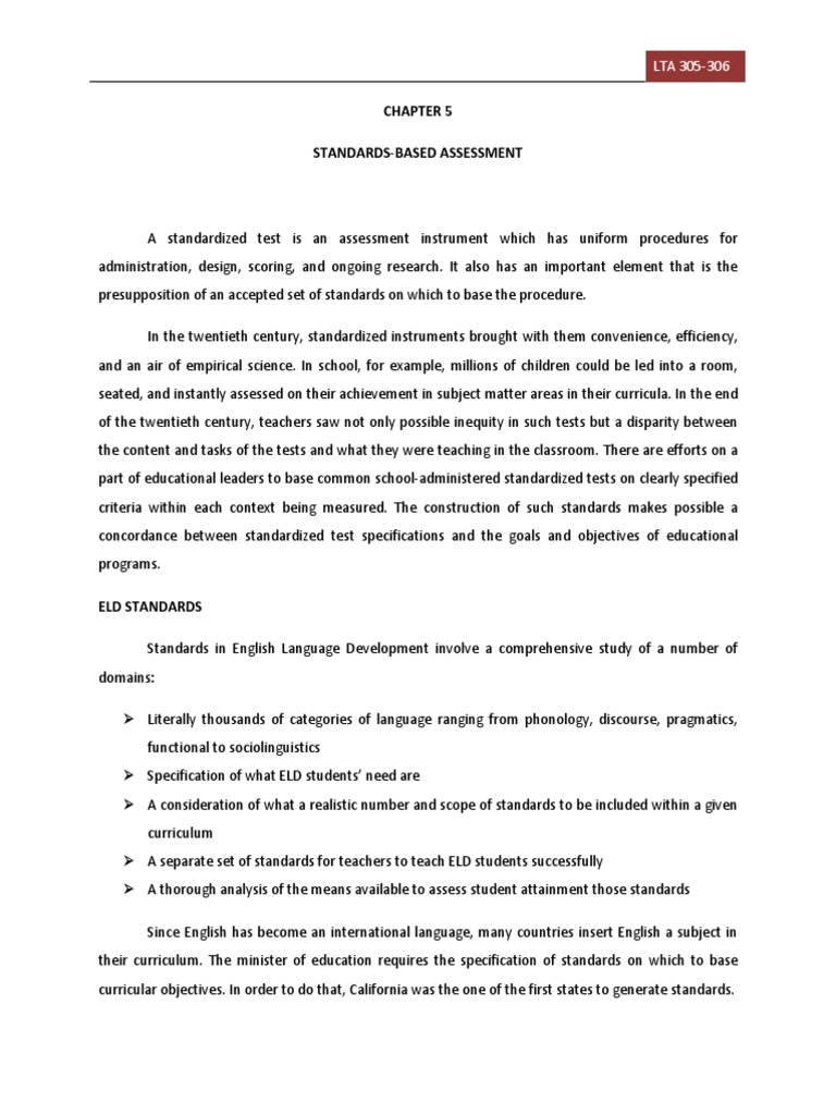 Standards-Based Assessment | PDF | Standardized Tests | Educational ...
