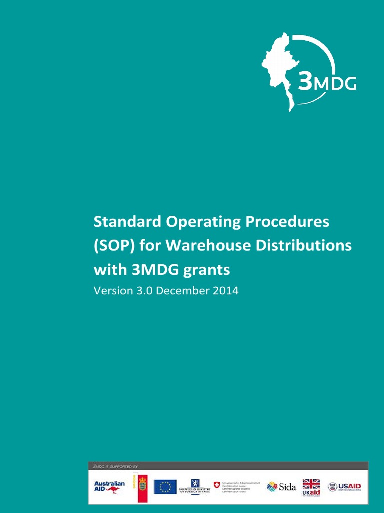 Sop Warehouse Distributions | PDF | Warehouse | Procurement
