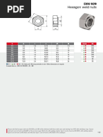 DIN 934 Hex Nut Specifications | PDF | Nut (Hardware) | Screw