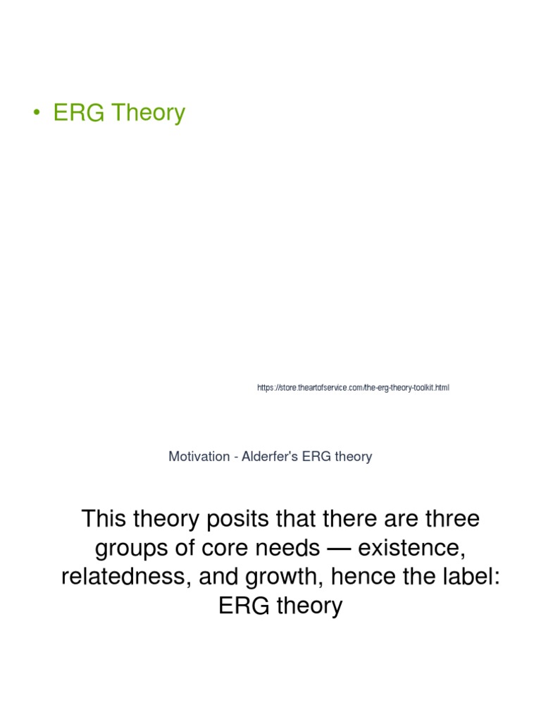 ERG Theory | PDF | Motivation | Motivational