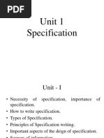 Types and Definitions of Specifications | PDF | Specification ...