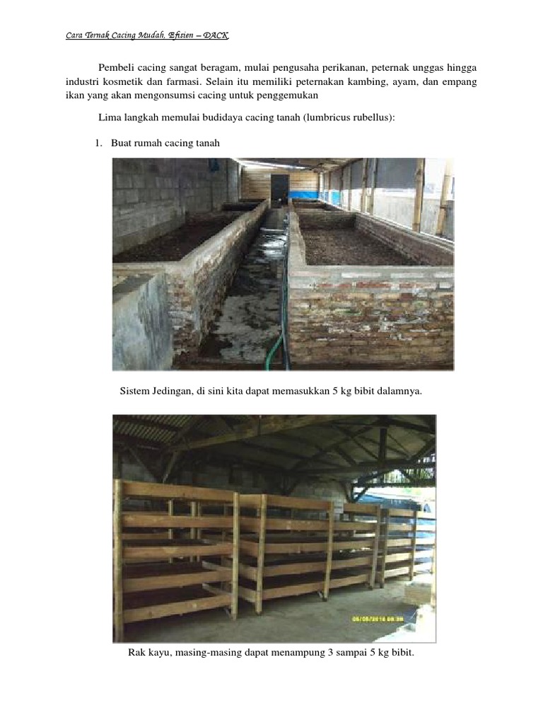 Cara Ternak Cacing PDF | PDF | Sains & Matematika