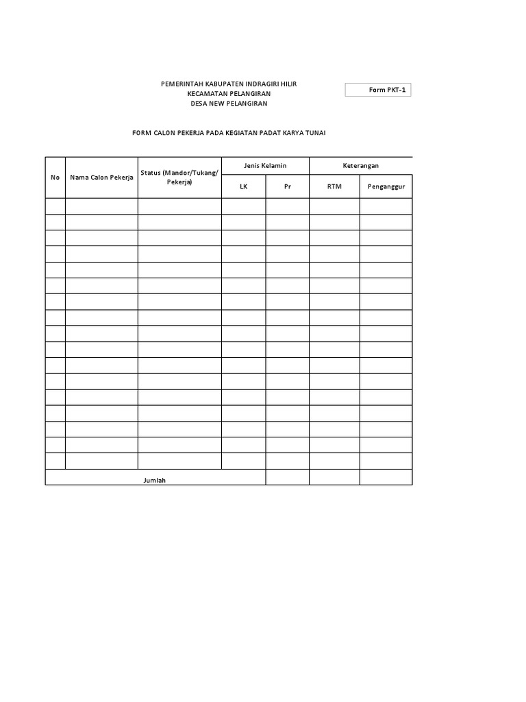 Contoh Upah PDF | PDF