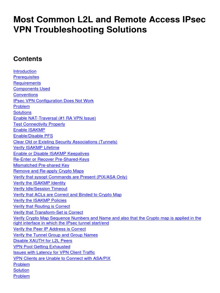 Remote Access IPsec Tshoot | PDF | Virtual Private Network | Router (Computing)