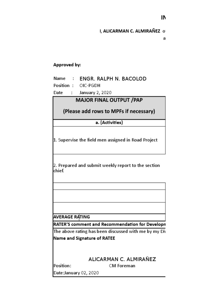 Ipcrf - Victorio L Fernandez | PDF | Technology & Engineering