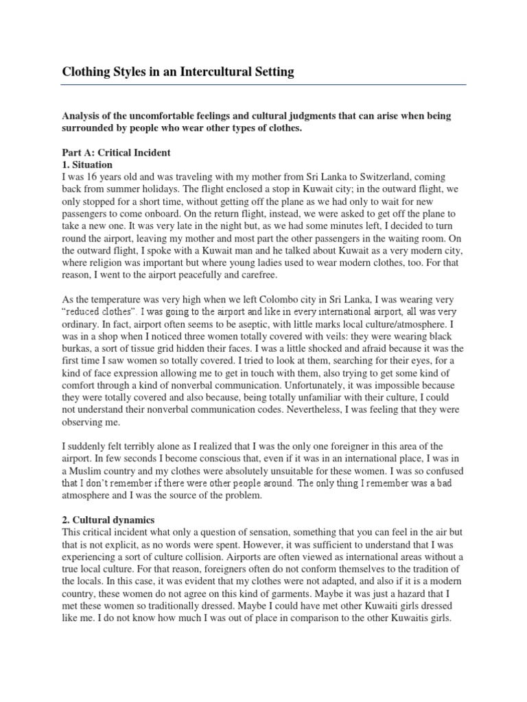 Navigating Cultural Dress Codes | PDF | Stereotypes | Empathy