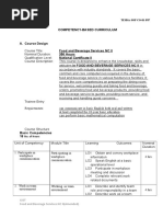 CBLM FBSNCII Providing Room Service | PDF | Menu | Hotel