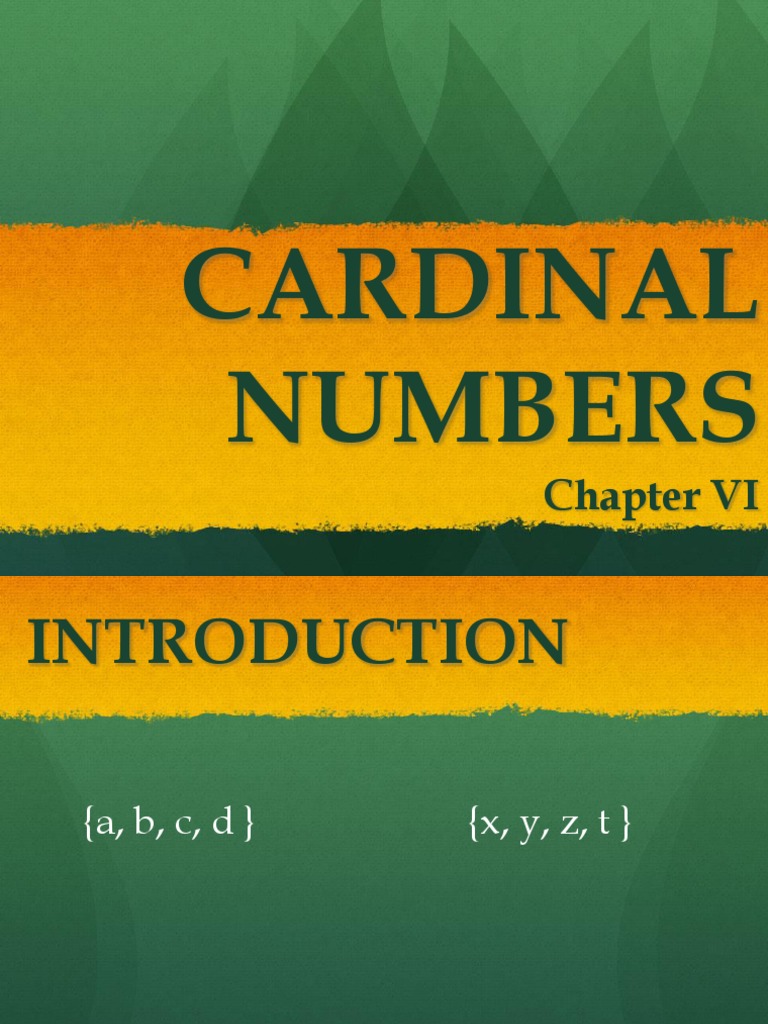 Cardinal Numbers: Infinite Sets and Their Cardinalities | PDF | Set ...