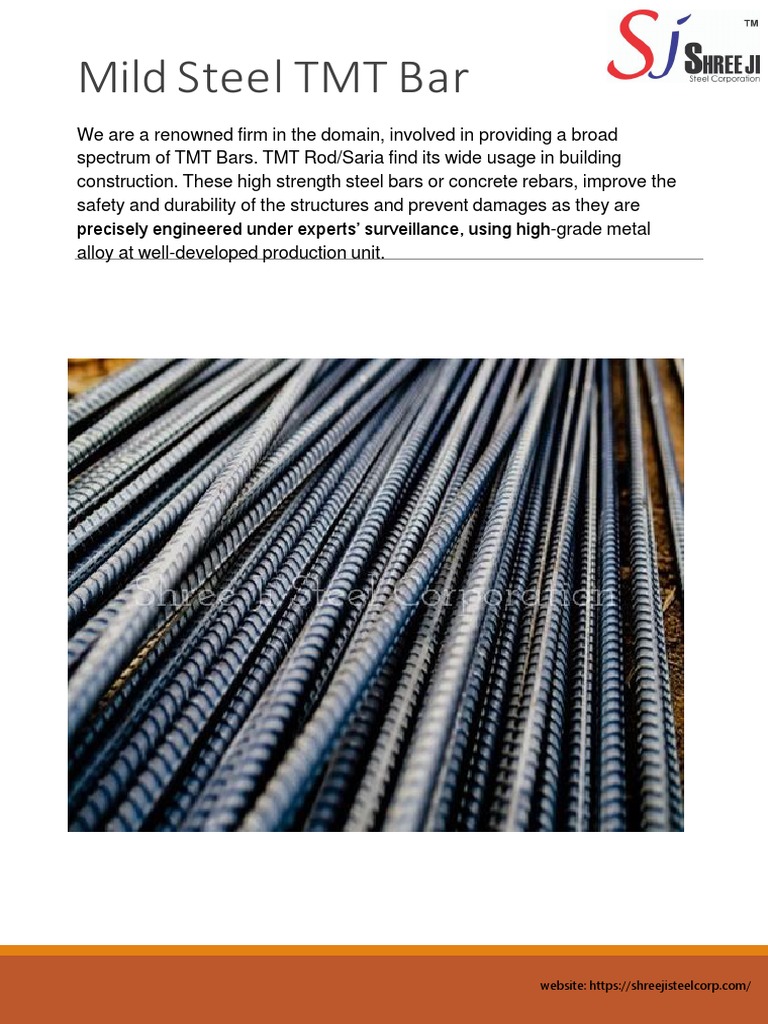 Mild Steel TMT Bar | PDF | Materials Science | Metals