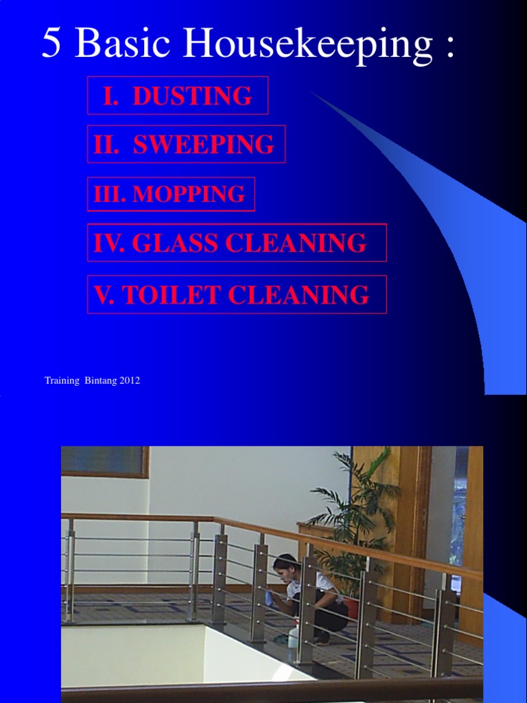SOP Basic Housekeeping (Materi & Implementasi) | PDF