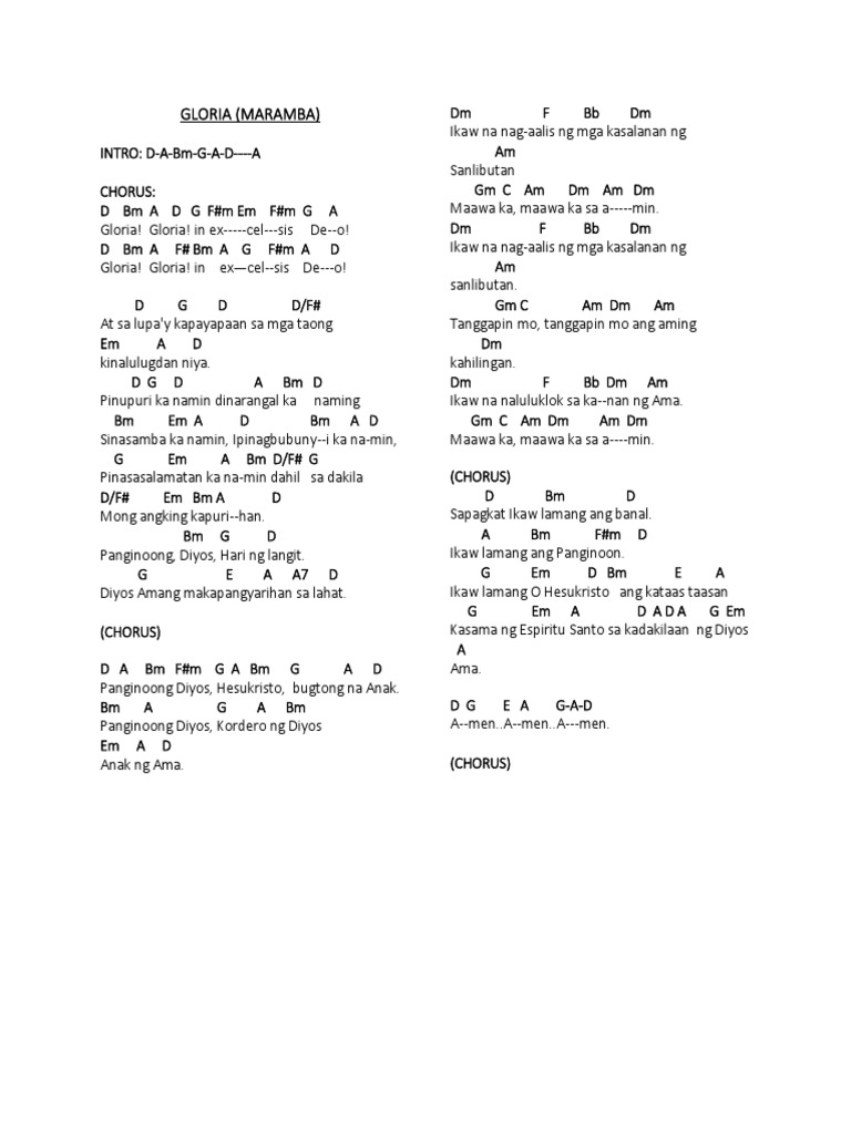 GLORIA (Maramba) | PDF